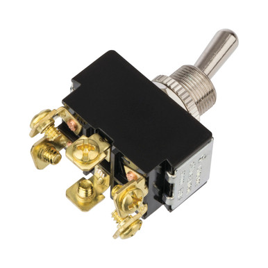 NSI 78270TS Toggle Switch DPDT 20 Amps On-On Circuit Bat Br/Ni Screw ...