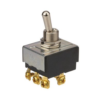 NSI 78310TS Toggle Switch 3PST 15 Amps On-Off Circuit Bat Br/Ni Screw ...