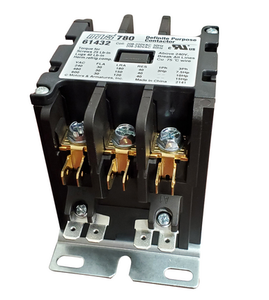 Mars 61432 780 Contactor 3 Pole 30A 208-240V Coil - KTOOL