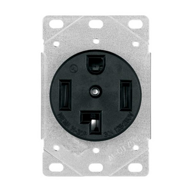 Eaton Wiring Devices 1257W-SP Recp Single Flush 30A 125/250V 3P4W W - KTOOL