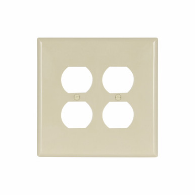Eaton Wiring Devices 2750V-BOX Wallplate 2G Dup Recp Thermoset Ovr IV ...