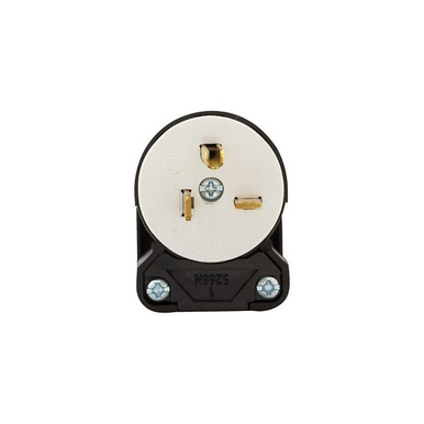 Eaton Wiring Devices 5466AN Plug Angle 20A 250V 2P3W Str Poly BW - KTOOL