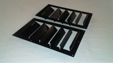 Race Louvers - Track Trim Straight Pair Hood Extractor