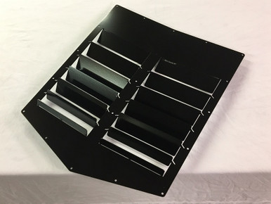 Race Louvers - RT Track Trim Center Hood Extractor