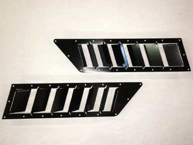 Race Louvers - Universal Angular RT Trim Hood Vent Extractor Kit