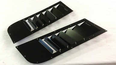 Race Louvers - Front Blanker RT Trim Hood Extractor Kit