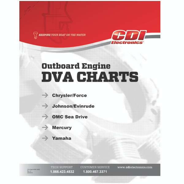 Outboard Ignition Laminated Dva Chart by CDI Electronics (961-0003 ...