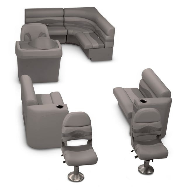Deluxe Fishing Pontoon Seating Kit Char (Pontoon Furniture) by ...