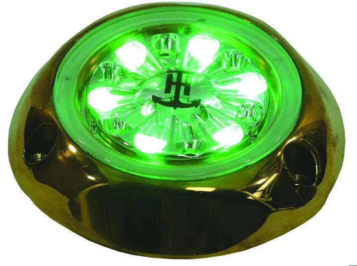 Gen 1 Bronze Led High Intensity Underwater Light - Green by TH Marine ...