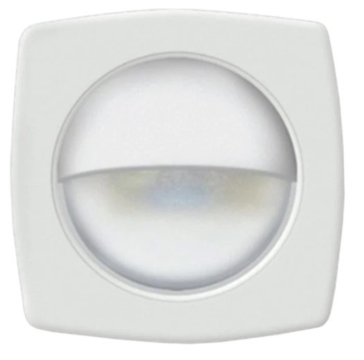 Led Companion Way Light White Housing-3 White Led-Snap Cover-16"Wires ...