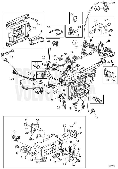 Wiring Harness by Volvo Penta (22611427) - ProPride Marine