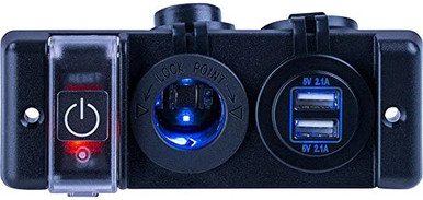 Usb And 12V Power Skt Panel by Sea Dog Marine (426506-1) - ProPride Marine