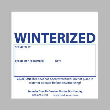 Winterizing Tags (100/Pk) by PRO PROPERTY SUPPLY (WINTERIZED TAGS ...