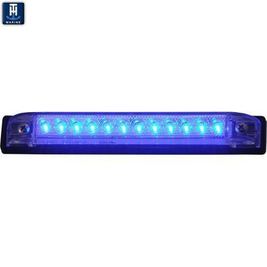 Blue - 6" Slim Line Led Utility Strip Light - Clear Lens - Retail by TH ...