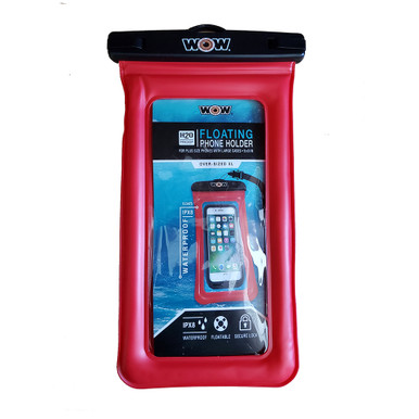 WOW Watersports H2O Proof Smart Phone Holder - 5" x 9" - Red - P/N 18 ...