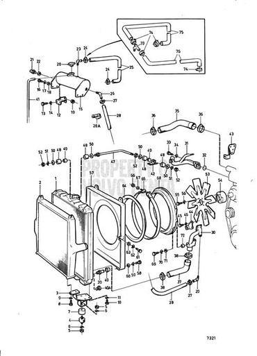 Radiator by Volvo Penta (1664500) - ProPride Marine