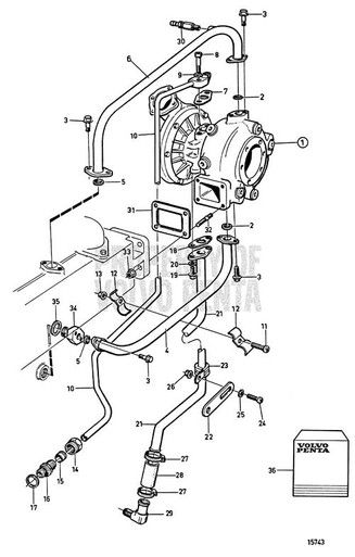 Oil Pressure Pipe by Volvo Penta (849204) - ProPride Marine
