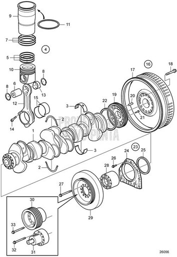 Crankshaft Seal by Volvo Penta (85108352) - ProPride Marine