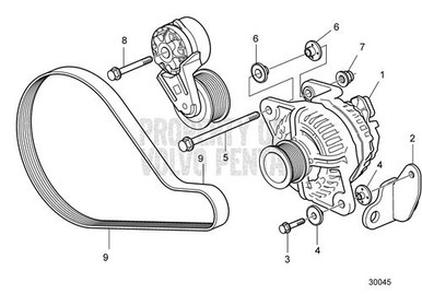 V-Ribbed Belt by Volvo Penta (20430373) - ProPride Marine