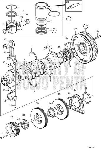Connecting Rod by Volvo Penta (20480806) - ProPride Marine