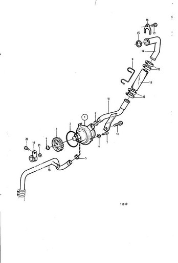 Coolant Pipe by Volvo Penta (840721) - ProPride Marine