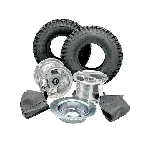 5" Tri-Star Wheel Package - Studded Tire - 60 Tooth Sprocket ...