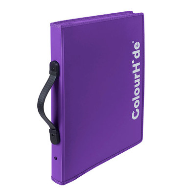 Colourhide Expanding File Zipper Purple