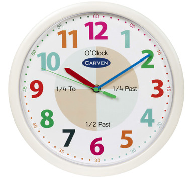 Carven Educational Clock 12hr - 300mm