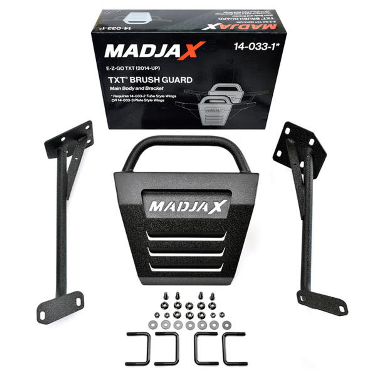 Madjax Tube Style Brush Guard For 2014 Up Ezgo Txt Golf Cart 14 033 T