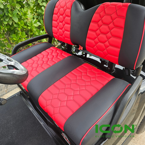 ICON Two Tone Comfort Black and Red Custom Seat