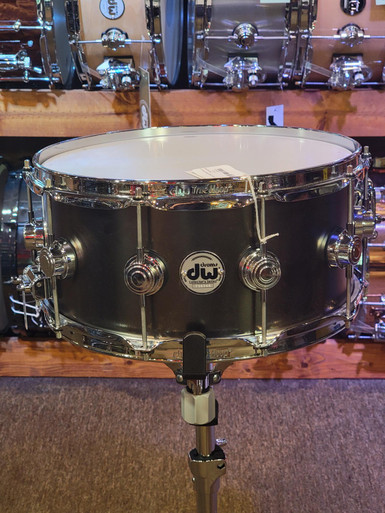 DW Collector's Series Metal Snare Drum - 6.5 x 14-inch - Satin Black ...