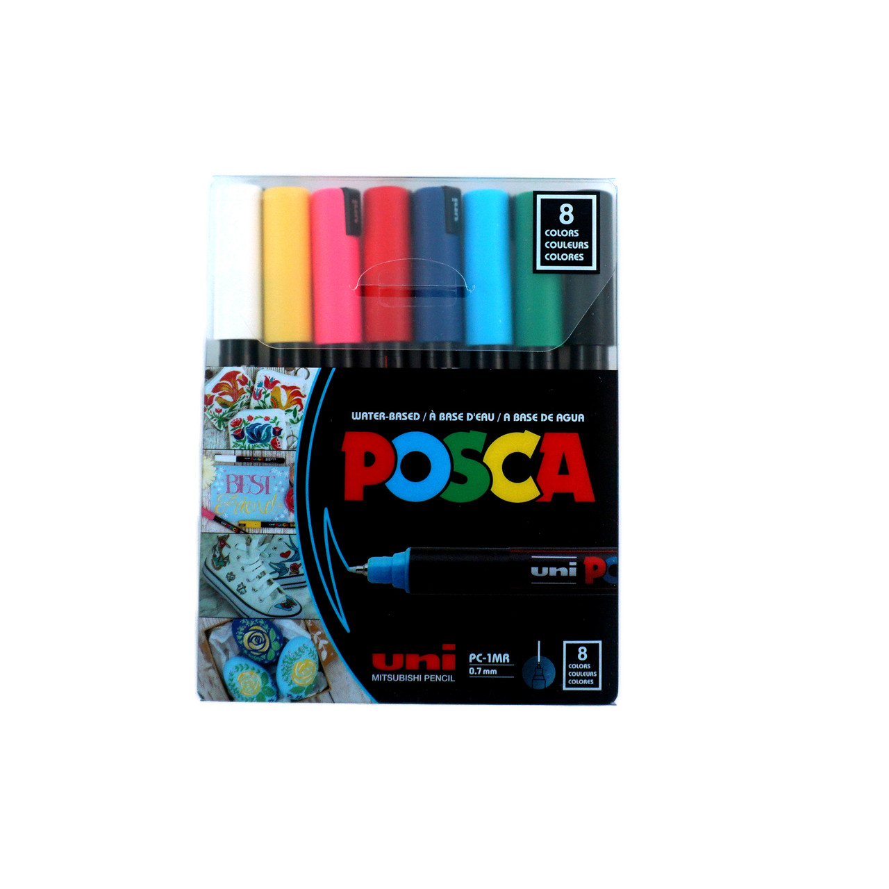 8-Color PC-1MR POSCA Extra-Fine Basic Set