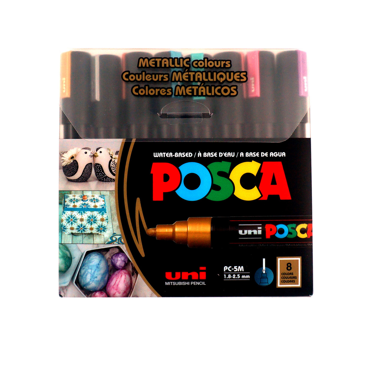 8-Color PC-5M POSCA Sets