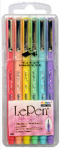 Wholesale Marvy Le Pen Sets of 6 | Fine Tip Writing Pens