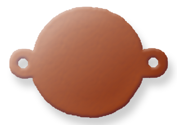 Copper Disc, with two lugs 15mm- Pack of 10 (838-CU) - Harrison ...