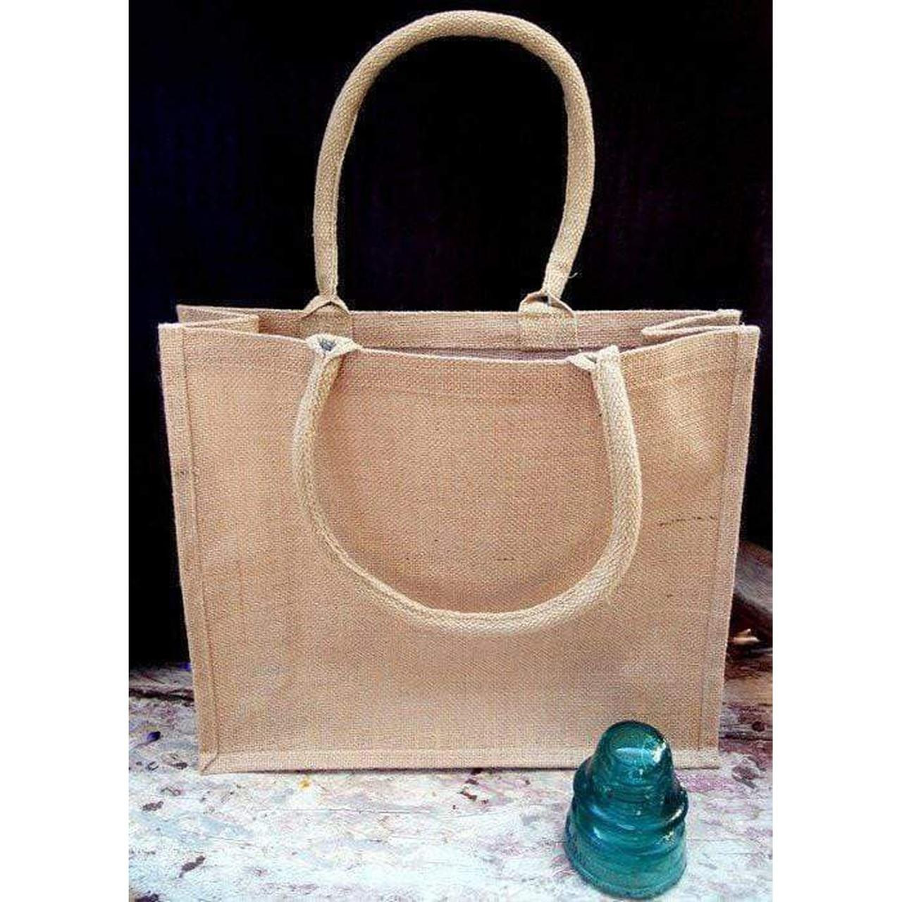 Heavy Duty Large Wholesale Jute Burlap Tote Bags
