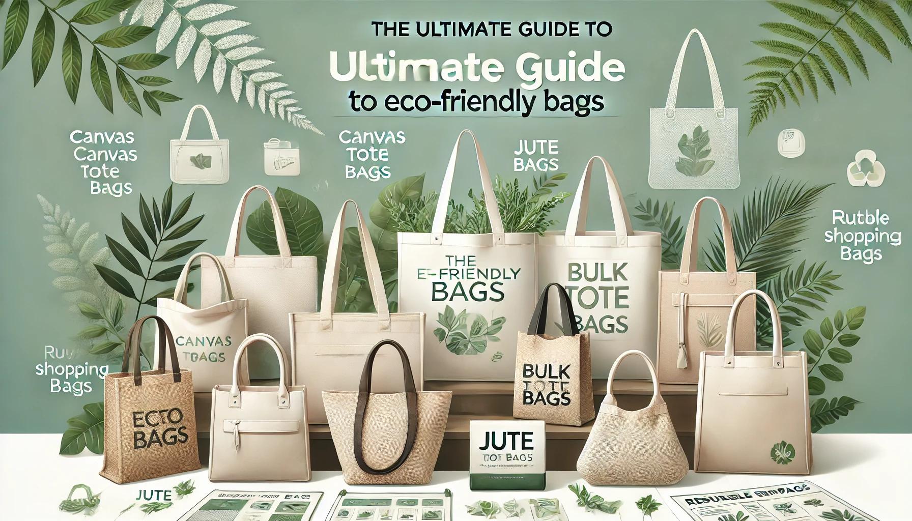 The Ultimate Guide to Eco-Friendly Bags: Canvas Bags, Tote Bags Bulk ...