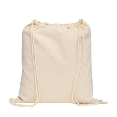 Wholesale Large Cotton Canvas Drawstring Backpacks | 17x20 Custom Bags