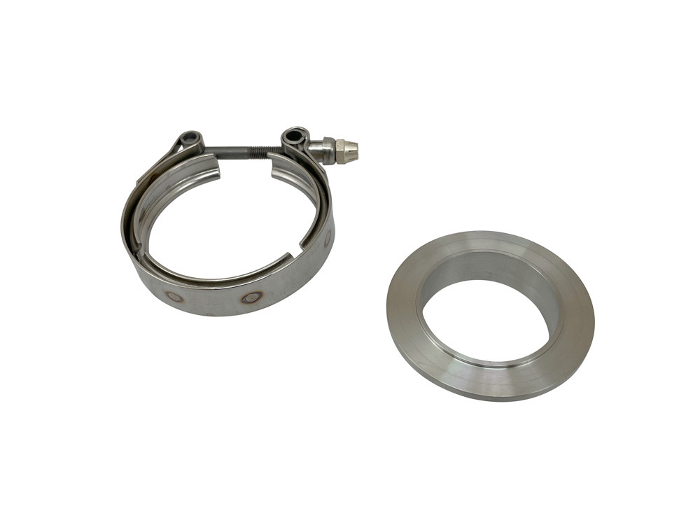 3.00" V Band Inlet Flange and Clamp Kit for TiAl V Band Inlet Housings ...