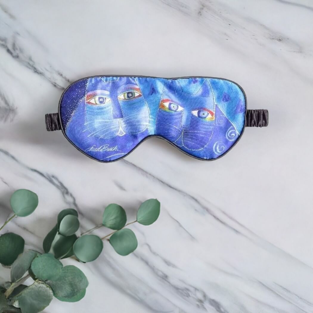 Galleria Laurel Burch Indigo Cats Sleeping Mask
