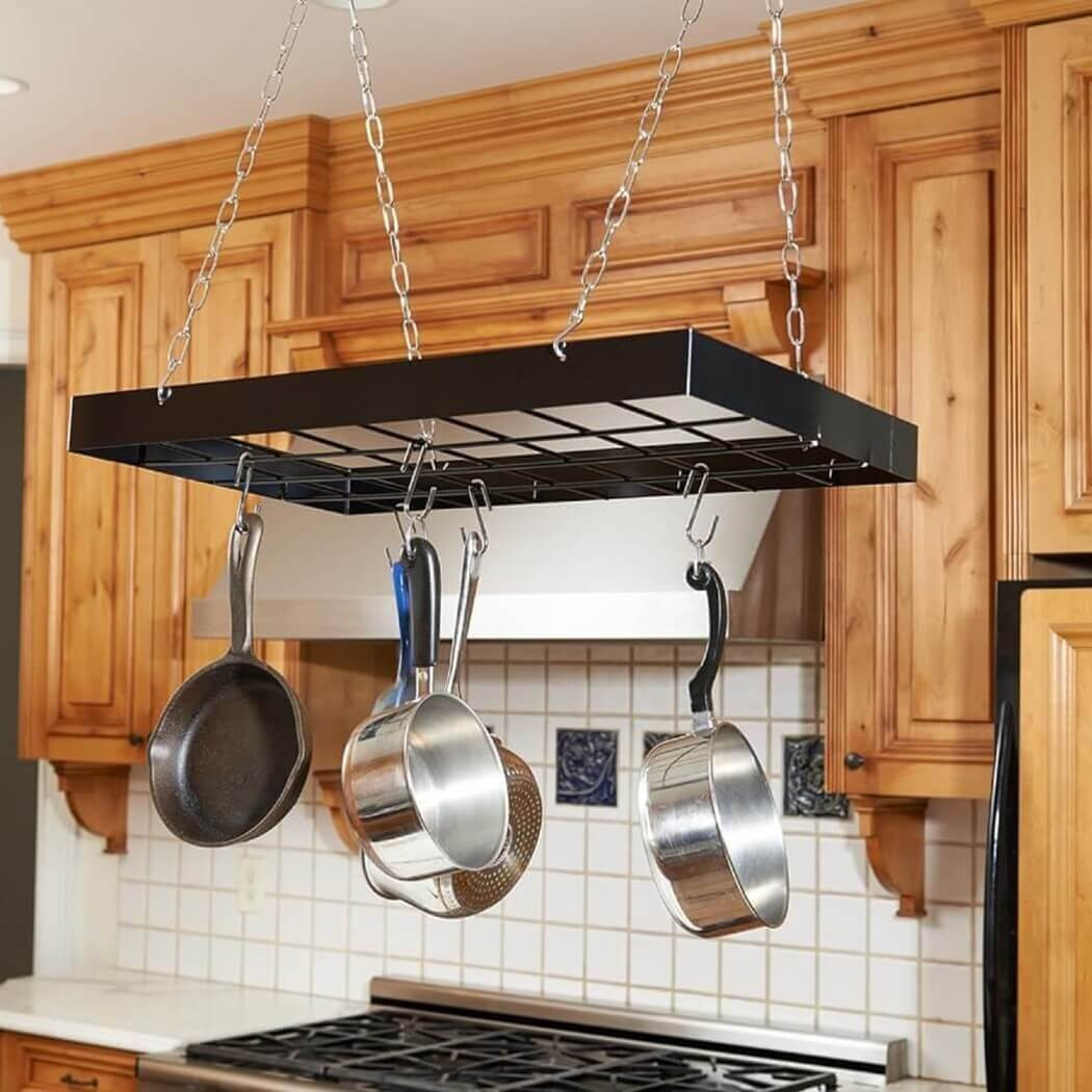 Rectangle Pot Rack, Black | Fox Run