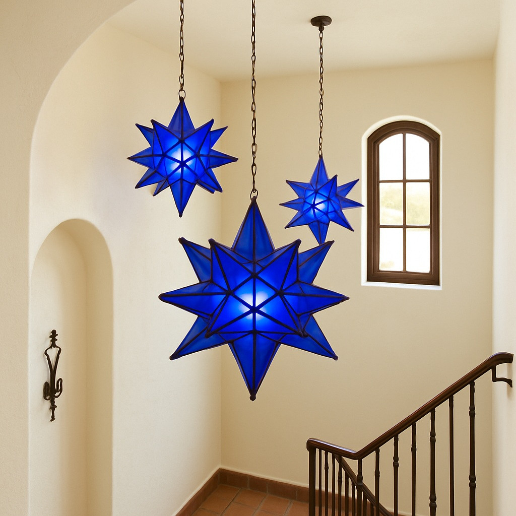 Stained Glass Star Light Pattern