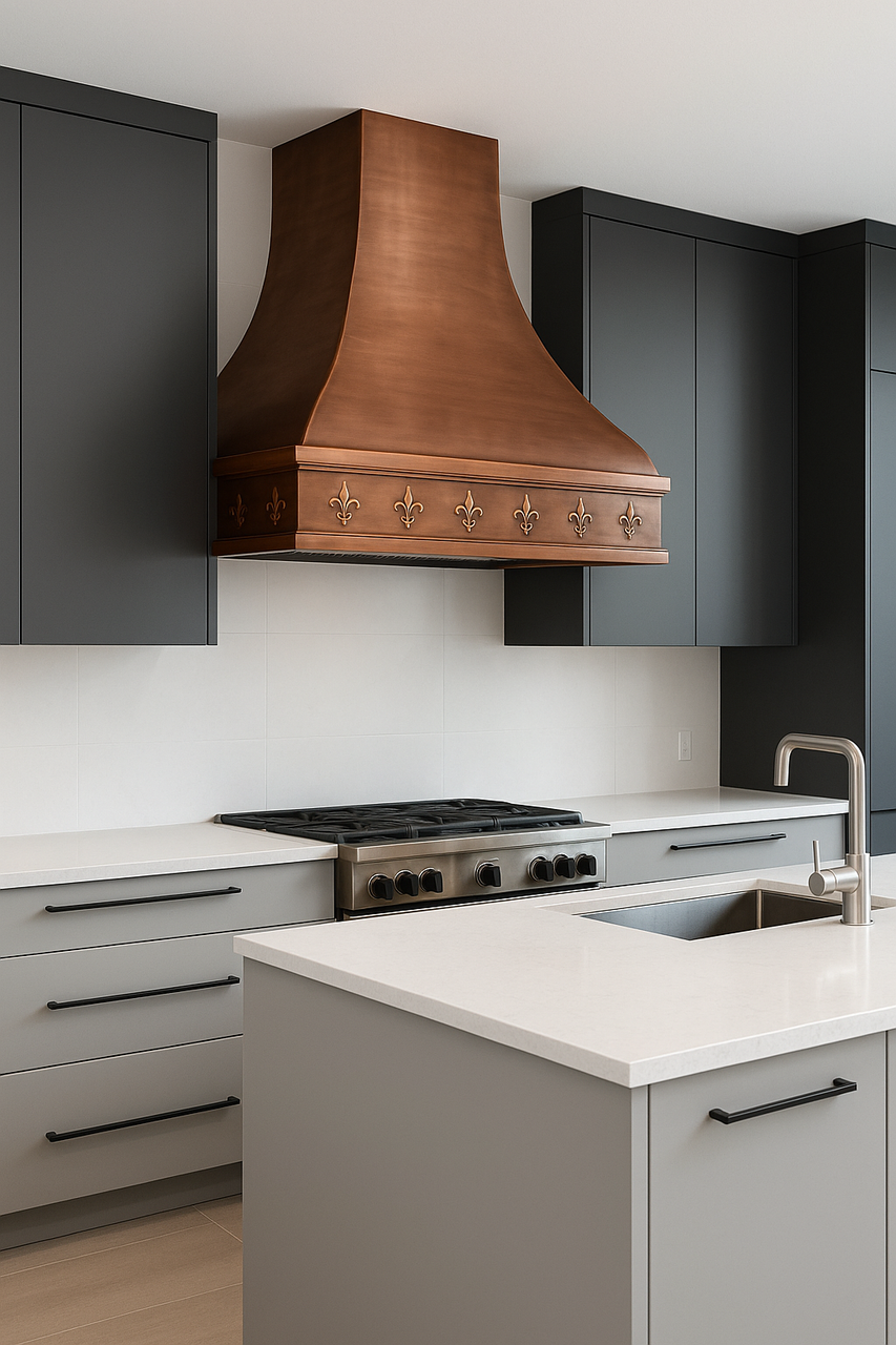 French-Style Copper Range Hoods Design Guide | MyRustica - Rustica House