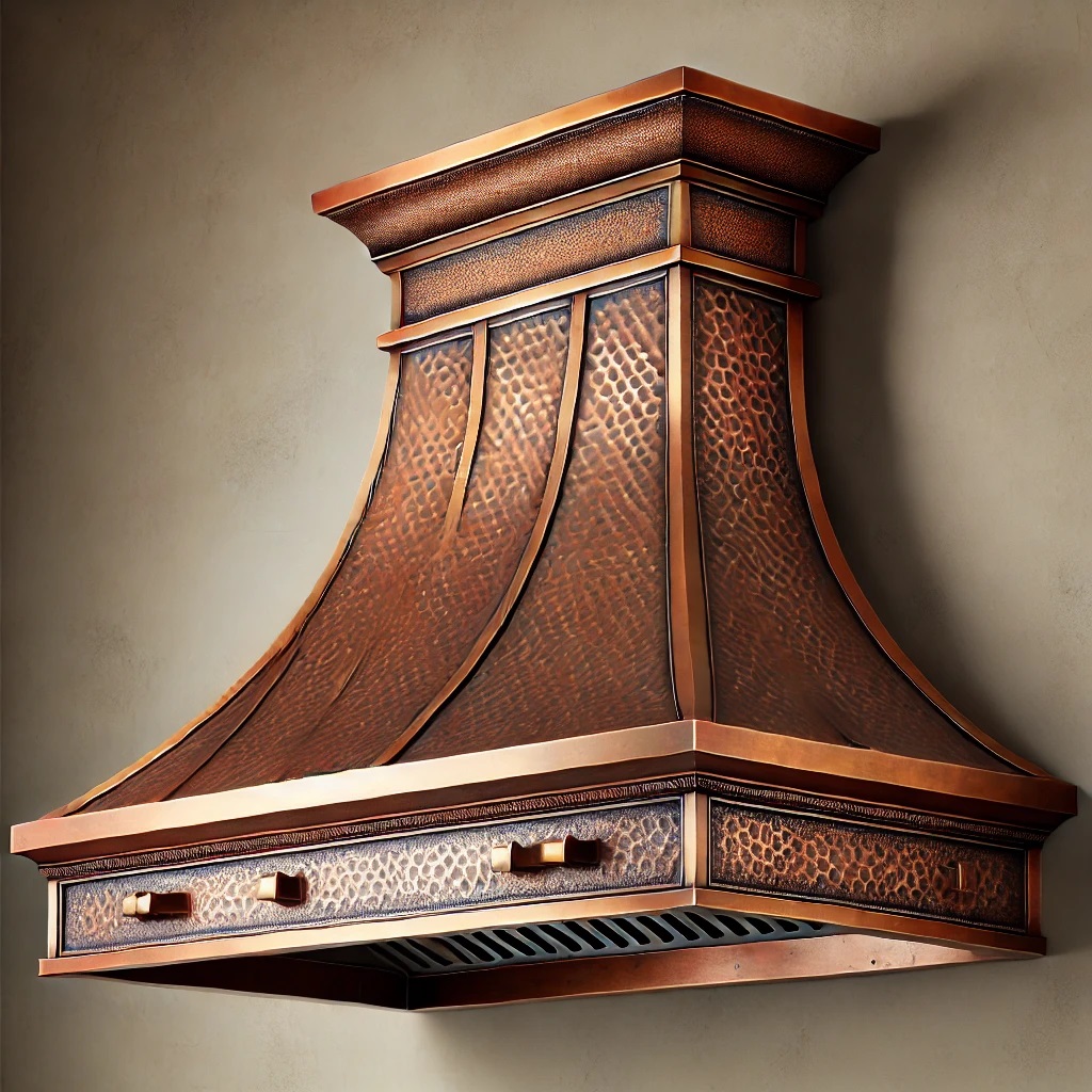 Hand-Hammered Copper Range Hoods - Rustica House