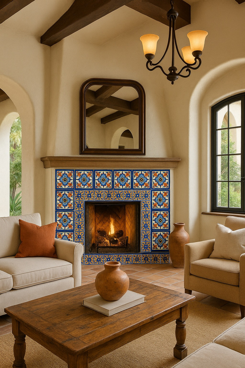 Mexican Blue Floral Talavera Tile Buying Guide - Rustica House