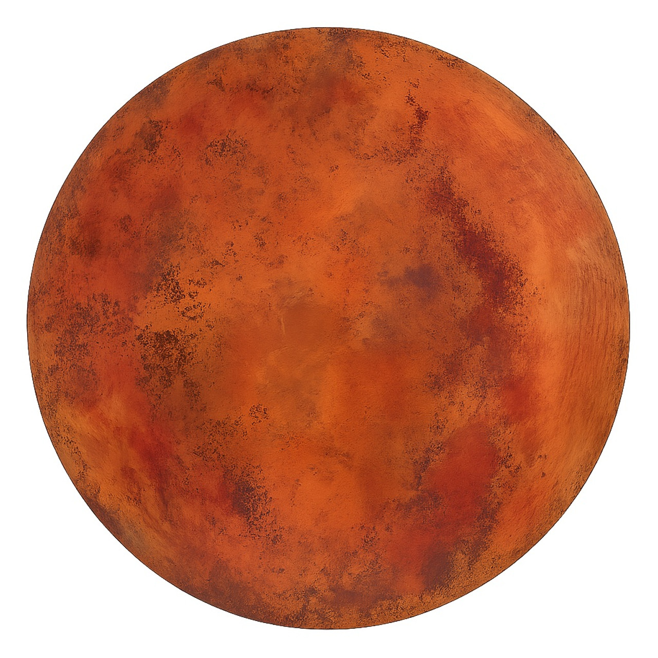 Hand-Hammered Round Copper Tabletop – Artisanal Warmth & Timeless Elegance - Rustica House