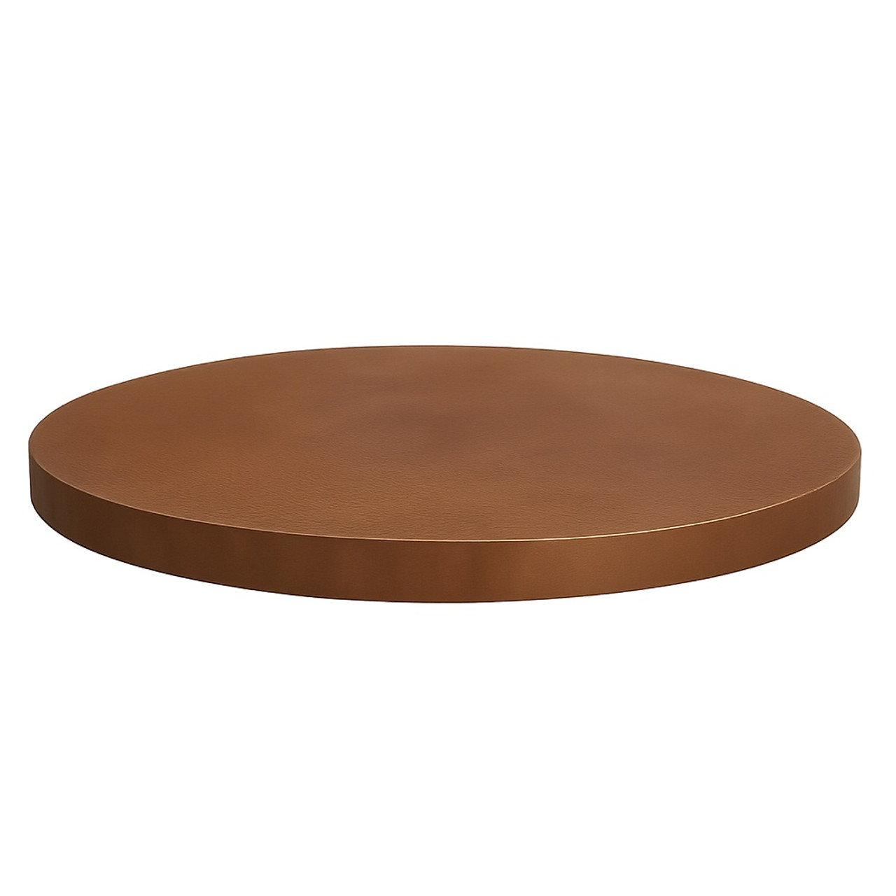 Handcrafted Round Copper Dining Table-Top – Artisanal Patina & Texture ...