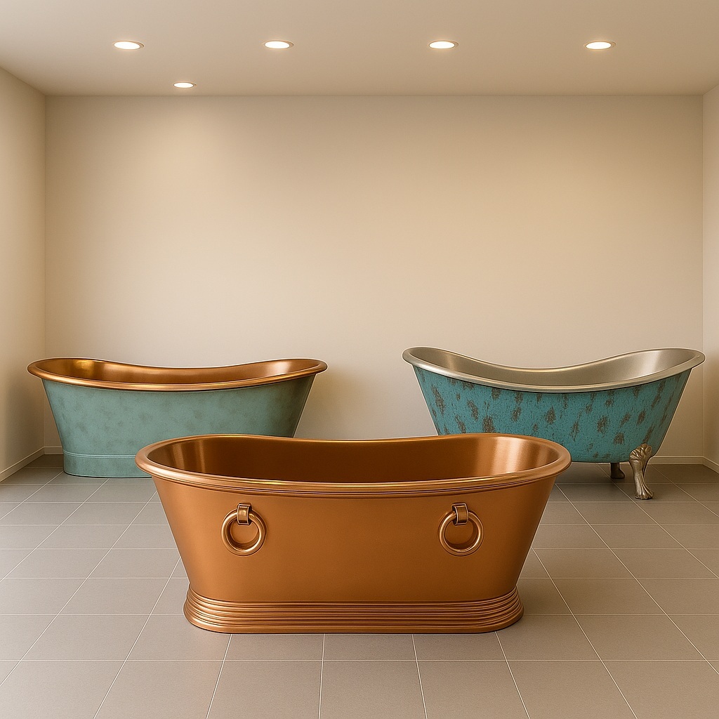 Rustic Bathtub Collection | Handcrafted Copper & Cast-Stone Tubs ...