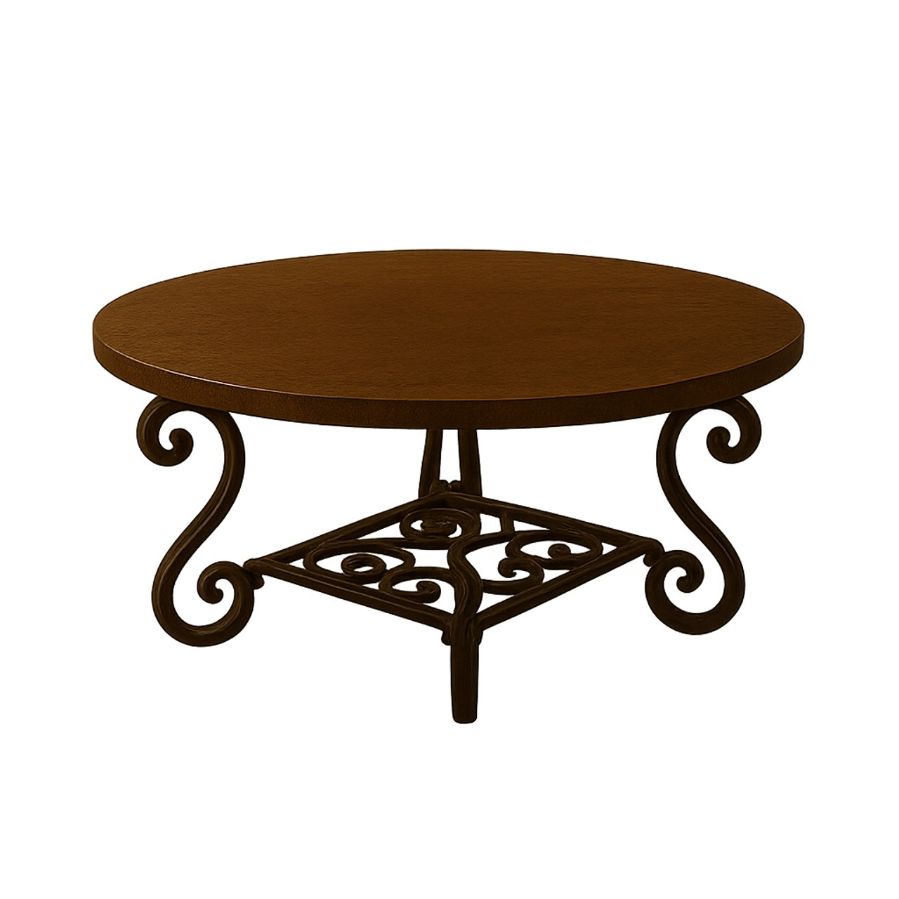 Spanish Mission Copper Dining Table | Hand-Hammered Copper & Forged ...