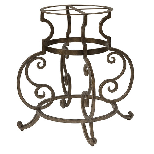 Old European Style Forged Iron Table Stand for Round or Square Tops